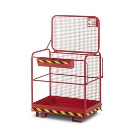 RR Industrietechnik Arbeitskorb Typ RAK-Eco RAL 3000 (feuerrot)
