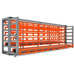RR Industrietechnik Kassetten Schubfachregal Typ RKS-M 800/6 - RAL 7005 / RAL 2004