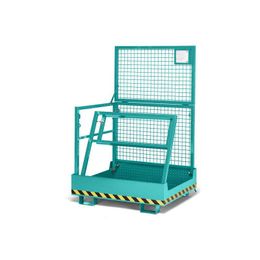RR Industrietechnik Arbeitskorb Typ RAK-Compact RAL 5018 (t&uuml;rkisblau)