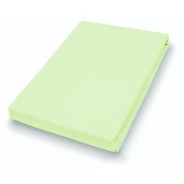 Hahn Haustextilien Spannbetttuch Limone 100x200 cm