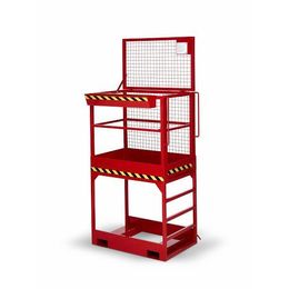 RR Industrietechnik Arbeitskorb Typ RAK-High RAL 3000 (feuerrot)