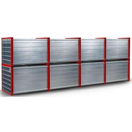 RR Industrietechnik Wabenregal Typ RWR-128/3 RAL 3000