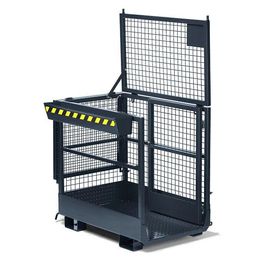 RR Industrietechnik Arbeitskorb Typ RAK-Duo RAL 7016 (anthrazitgrau)