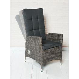 LC Garden 148204 Barcelona Positionsstuhl 57x62x110 cm Grau-Mix