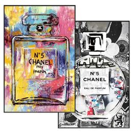 LC Wholesaler Wandbild-Set Perfume Flacon Chanel ca. 20x30 cm