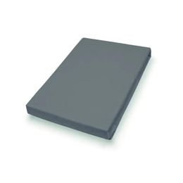 Hahn Haustextilien Spannbetttuch Anthrazit 90-100x200 cm