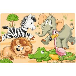 Ritzenhoff & Breker Ritzenhoff Platzmatte Happy Zoo 30 x 45 cm Bunt