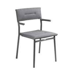 Lafuma Armlehnstuhl oron Silver/Titan ca. 58x85x49 cm