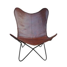 LC Garden Butterfly Ledersessel Braun ca. 70x90x75 cm