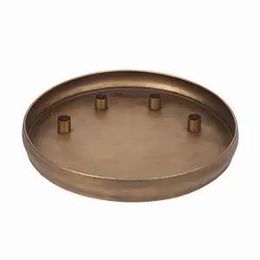 Hogewoning Candle Tray Brant 4L 35cm Antique Gold