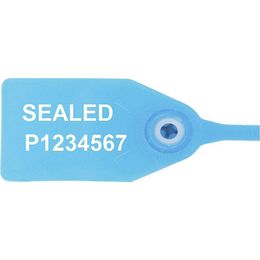 Plomben, Polypropylen (PP), VE 10 Stk, LxB 255 x 28 mm, blau kaiserkraft
