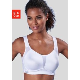 H.I.S. Sport-BH H.I.S, Damen, Gr. 95, Cup D, weiß, Microtouch, Obermaterial: 90% Polyester (COOLMAX), 10% Elasthan (LYCRA), BHs, ohne Bügel mit COOLMAX