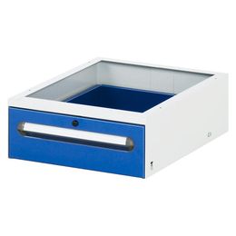 Arbeitstisch mit Schubladenschrank, Unterbau-Container mit 1 Schublade 150 mm, BxT 1000 x 800 mm, M-Platte, St&auml;rke 22 mm kaiserkraft