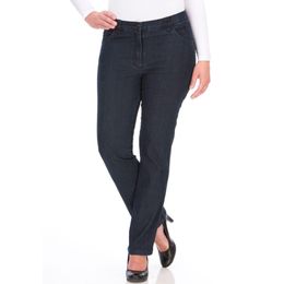 Stretch-Jeans KjBRAND "Betty CS Denim Stretch", Damen, Gr. 44, N-Gr, blau (dunkelblau), Denim/Jeans, Obermaterial: 85% Baumwolle, 13% Polyester, 2% Elasthan, unifarben, lang, Jeans, mit Stretch