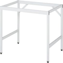 Arbeitstisch, fahrbar, Melaminplatte, St&auml;rke 22 mm, 30 x 30 mm, BxTxH 1000 x 1000 x 900 mm kaiserkraft