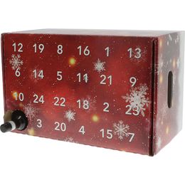 Adventskalender Schneeflocken, zum Selbstbef&uuml;llen, f&uuml;r 24 Flaschen, f&uuml;r 0,25-/0,33-l-Flaschen kaiserkraft