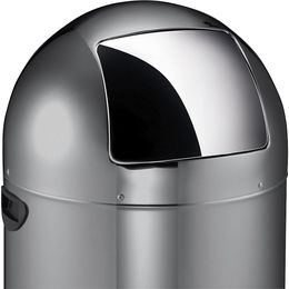 EKO Push-M&uuml;lleimer mit Pedal, Volumen 33 l, Hx&Oslash; 700 x 350 mm, silber