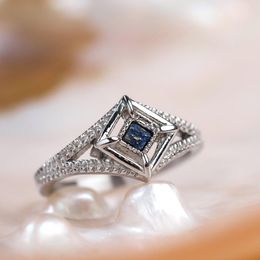 Holzkern Awakening Ring Silber und Lapislazuli