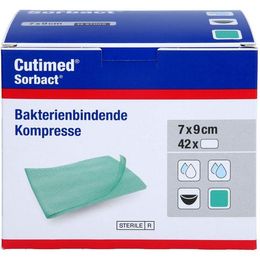Cutimed Sorbact Kompressen 7x9 cm 42 St