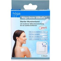 H&Ouml;GA-DERM Silikofix steriler Wundverband 6x7 cm 5 St
