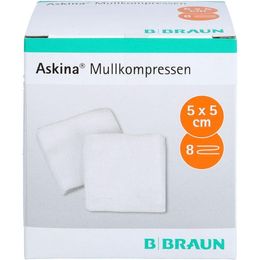 1001 Artikel Medical Askina Mullkompressen 5x5 cm steril 8fach 50 St