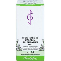 Bombastus Biochemie 18 Calcium sulfuratum D 12 Tabletten 200 St