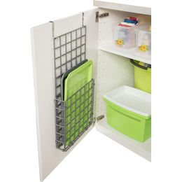 Ruco H&auml;ngeregal, silber, Wohnzimmer, Regale, Schrankt&uuml;r-Organizer, Ideal f&uuml;r Schneidebretter, Tabletts, Topfdeckel