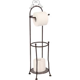 Toilettenpapierhalter AMBIENTE HAUS, braun, Metall, Toilettenpapierhalter, H&ouml;he 70 cm