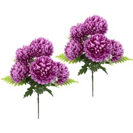 Blumenstrauß I.GE.A., L:30cm, rosa, Schnittblumen, "Chrysantheme", Kunstblumenstrauß