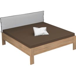 Futonbett Rauch, B:186cm H:107cm L:208cm, braun, Betten, "Aditio", Kopfteil Webstoff mit abgesetztem Keder