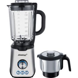 Steba Standmixer "MX 4 PLUS", B:18cm H:42cm T:23cm, schwarz, Zerkleinerer, mit Zerkleinerer