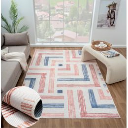 Teppich, B:160cm H:10mm L:230cm, bunt, MyFlair M&Ouml;BEL & ACCESSOIRES, Polyester, Wohnzimmer, Teppiche, "Chloe, LAGERR&Auml;UMUNG", bedruckt, modernes