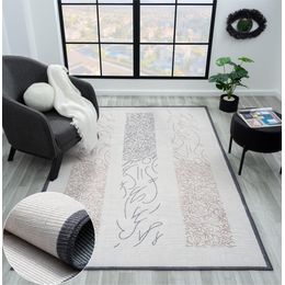 Teppich, B:160cm H:10mm L:230cm, beige, MyFlair M&Ouml;BEL & ACCESSOIRES, Polyester, Wohnzimmer, Teppiche, "Mira, LAGERR&Auml;UMUNG", bedruckt, modernes