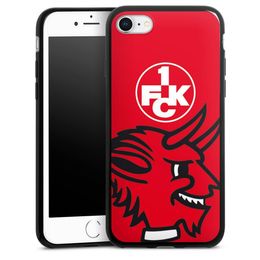 DeinDesign iPhone SE (2022) Handy Slim Case extra d&uuml;nn Silikon Handyh&uuml;lle schwarz H&uuml;lle 1. Fck Devil 1. Fc Kaiserslautern Silikon Slim Case