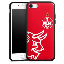 DeinDesign iPhone SE (2022) Handy Slim Case extra d&uuml;nn Silikon Handyh&uuml;lle schwarz H&uuml;lle Devil Star 1. Fc Kaiserslautern Silikon Slim Case