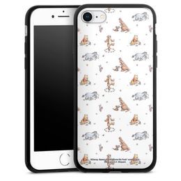 DeinDesign iPhone SE (2022) Handy Slim Case extra d&uuml;nn Silikon Handyh&uuml;lle schwarz H&uuml;lle Disney Winnie The Pooh Official Licensed Product Silikon Slim Case