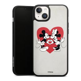 DeinDesign iPhone 14 Handy Premium Silikon H&uuml;lle Handyh&uuml;lle schwarz Case Disney Heart Silikon Premium Case