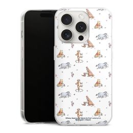 DeinDesign iPhone 15 Pro Handy Slim Case Silikon Handyh&uuml;lle transparent H&uuml;lle extra d&uuml;nn Disney Winnie The Pooh Official Licensed Product Silikon Slim Case
