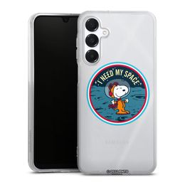 DeinDesign Galaxy A16 5G Handy Silikon H&uuml;lle Case transparent Handyh&uuml;lle Peanuts Weltall Snoopy Silikon Case