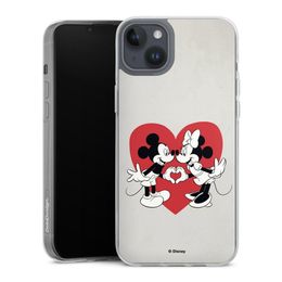 DeinDesign iPhone 14 Plus Handy Silikon H&uuml;lle Case transparent Handyh&uuml;lle Disney Heart Silikon Case