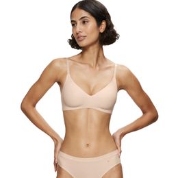 Triumph Damen Bügelloser BH "Pure Micro N", Gr. 80, beige, Single Jersey, Obermaterial: 74% Polyamid, 26% Elasthan, clean, unifarben, Basic, BHs,