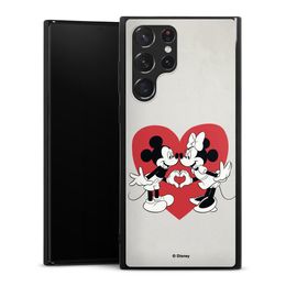 DeinDesign Galaxy S22 Ultra Handy Silikon H&uuml;lle Case schwarz Handyh&uuml;lle Disney Heart