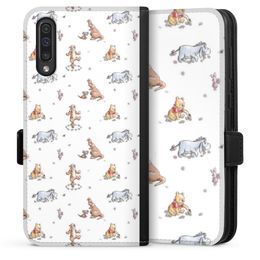 DeinDesign Galaxy A50 Handy Klapph&uuml;lle Handyh&uuml;lle aus Kunst Leder schwarz Flip Case Disney Winnie The Pooh Official Licensed Product Sideflip mit Lasche