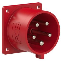 PCE CEE-Phasenwender Anbaugerätestecker gerade 32A 5p 6h IP44
