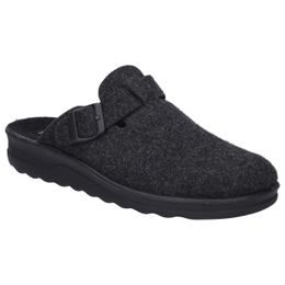 Josef Seibel Herren Pantoffel "Metz 240", Gr. 44, grau, Filz, Schuhe, Hausschuh, Clog, Filzschuh in Komfortweite H (sehr weit)