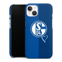 DeinDesign iPhone 14 Handy Premium Case Smartphone Handyh&uuml;lle Schutzh&uuml;lle matt Heart Schalke 04 Fc Schalke 04 Premium Case