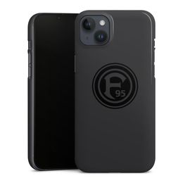 DeinDesign iPhone 14 Plus Handy Premium Case Smartphone Handyh&uuml;lle Schutzh&uuml;lle gl&auml;nzend F95 Fortuna D&uuml;sseldorf Logo Premium Case