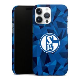 DeinDesign iPhone 14 Pro Max Handy Premium Case Smartphone Handyh&uuml;lle Schutzh&uuml;lle matt Camouflage Fc Schalke 04 Muster Premium Case