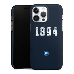 DeinDesign iPhone 14 Pro Max Handy Premium Case Smartphone Handyh&uuml;lle Schutzh&uuml;lle matt Karlsruher Sc Ksc Bundesliga Premium Case