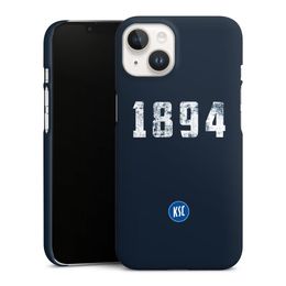 DeinDesign iPhone 14 Handy Premium Case Smartphone Handyh&uuml;lle Schutzh&uuml;lle matt Karlsruher Sc Ksc Bundesliga Premium Case